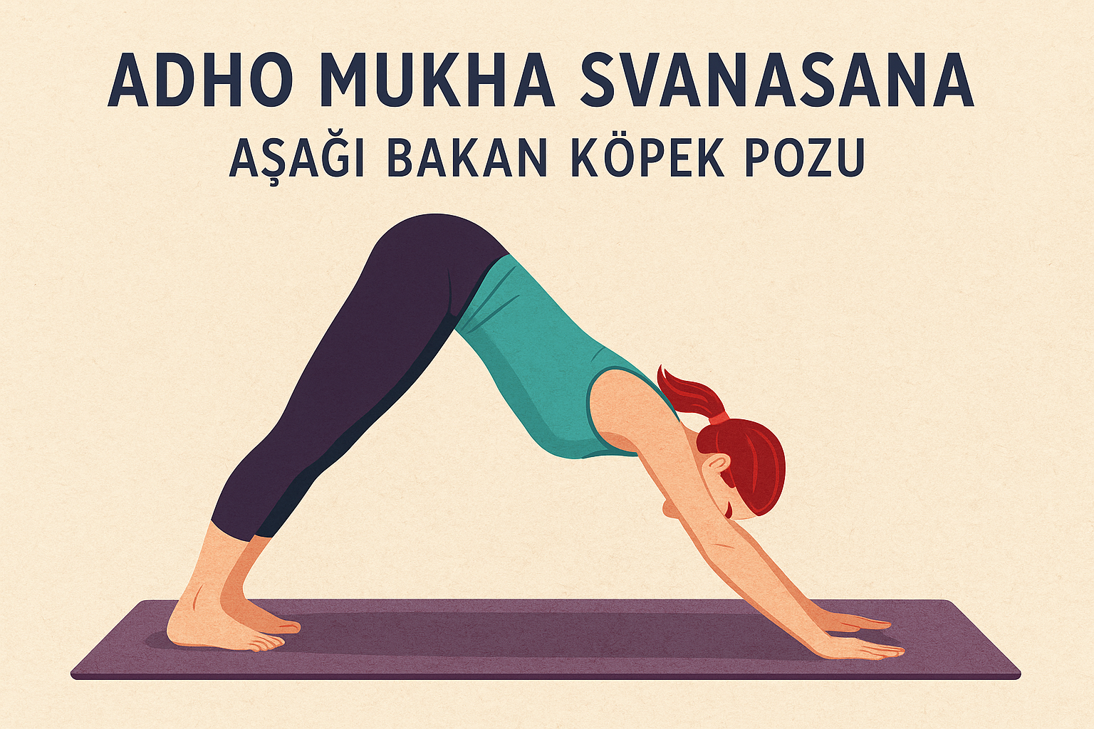 🐶 Adho Mukha Svanasana – Aşağı Bakan Köpek Pozu: Güç ve Esnekliğin ...